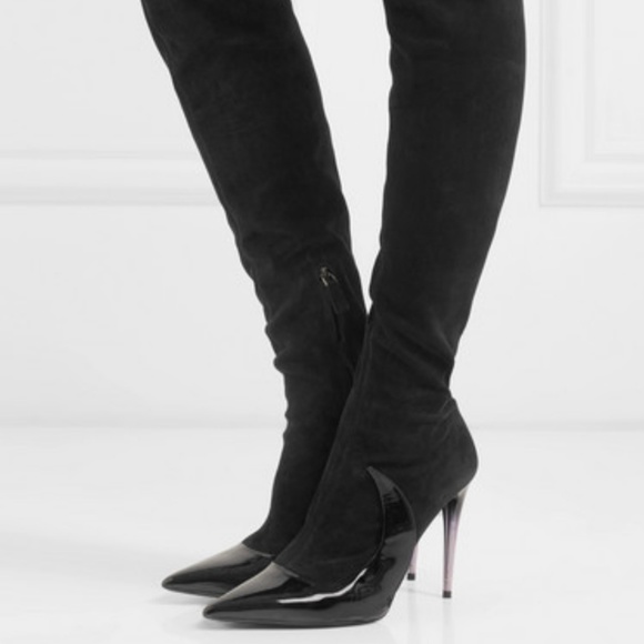 Suede | Shoes | Matteo Mars Stocking Ala Suede Over Knee Boots | Poshmark